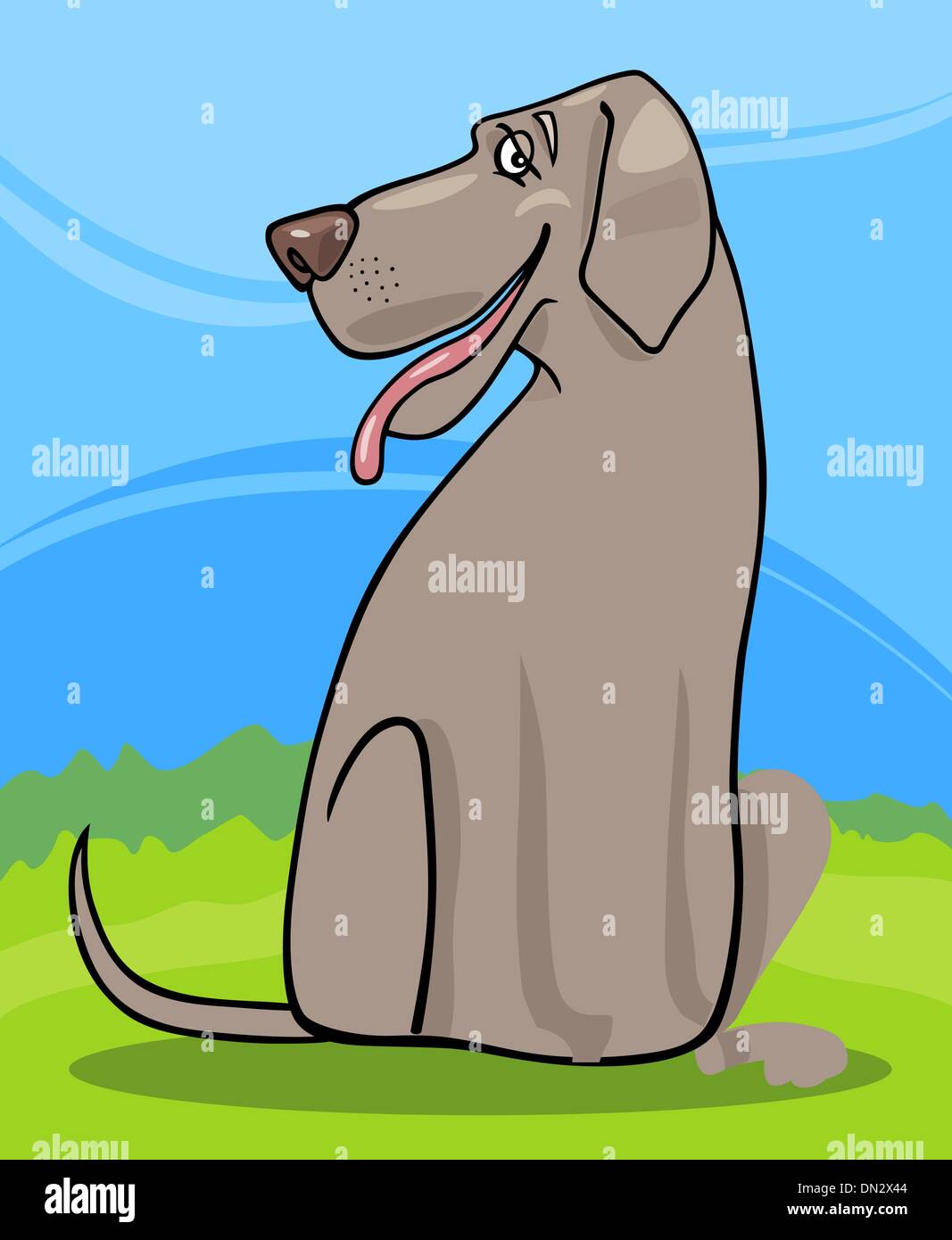Pedigree great dane dog Stock Vector Images - Alamy