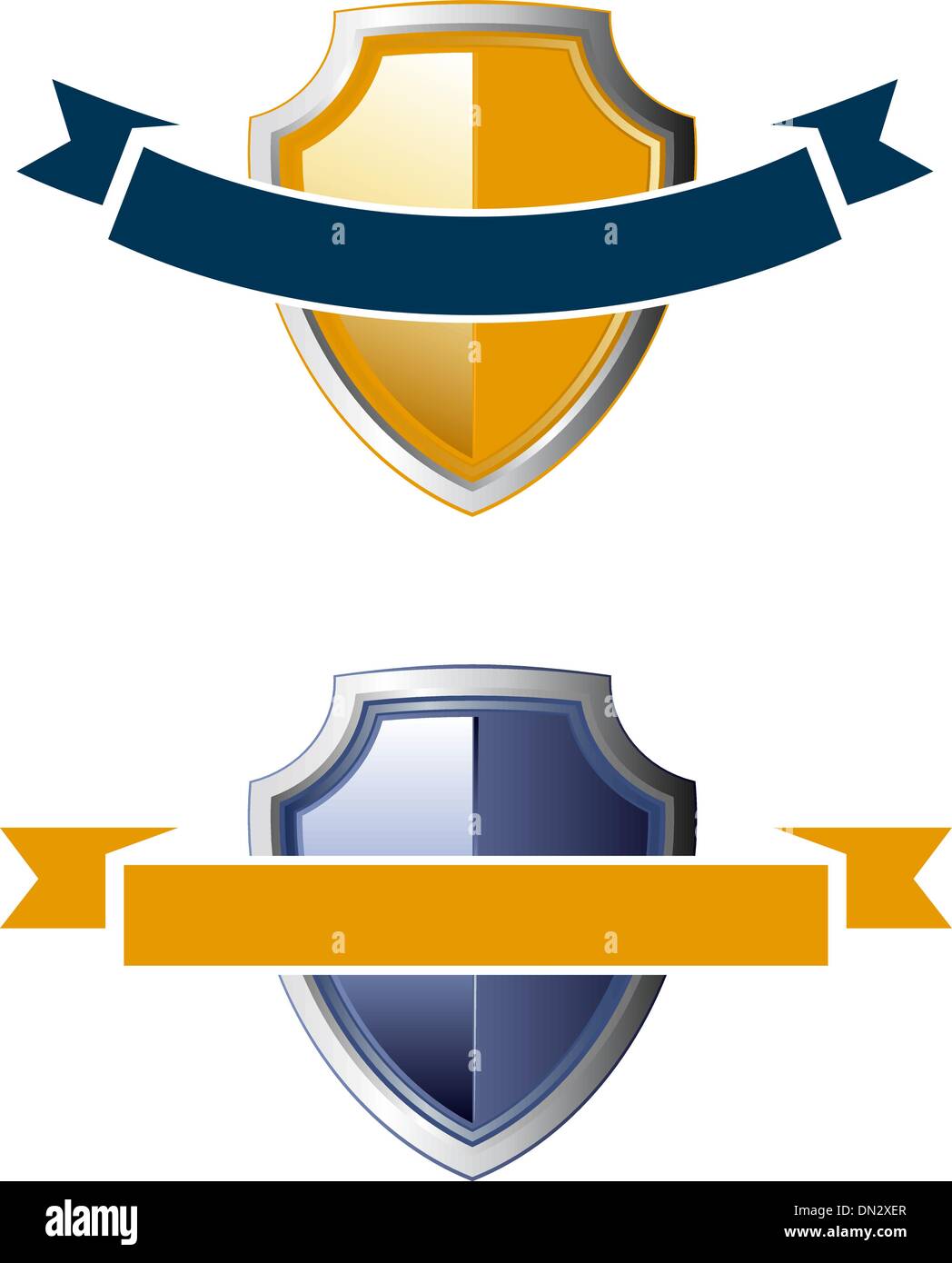 shield ribbon icons Stock Vector Image & Art - Alamy