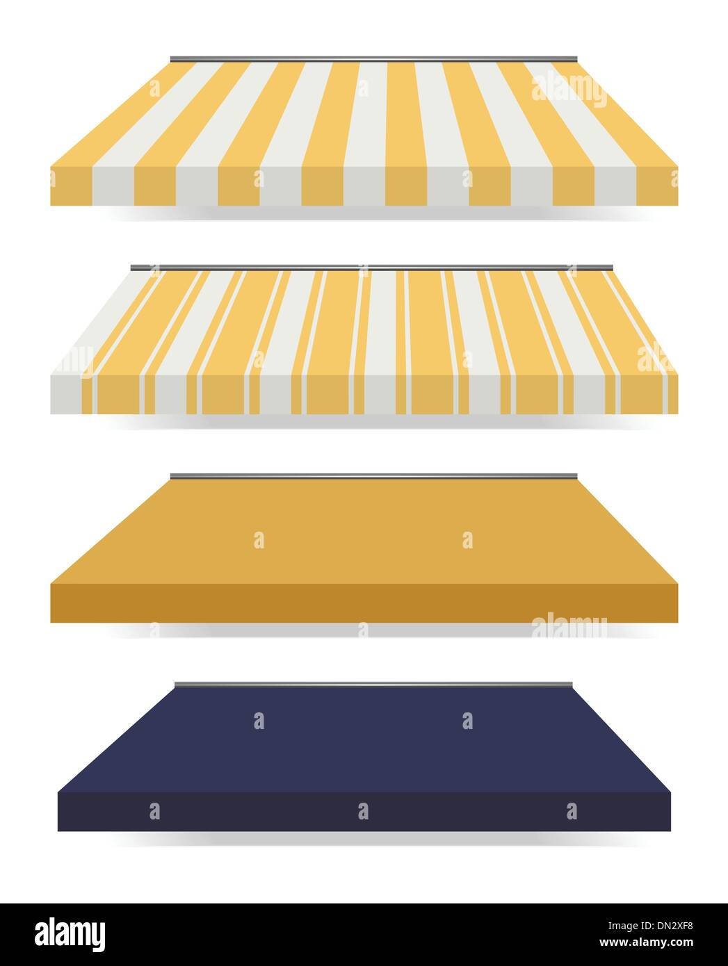 four different colored vector awnings Stock Vector Image & Art - Alamy