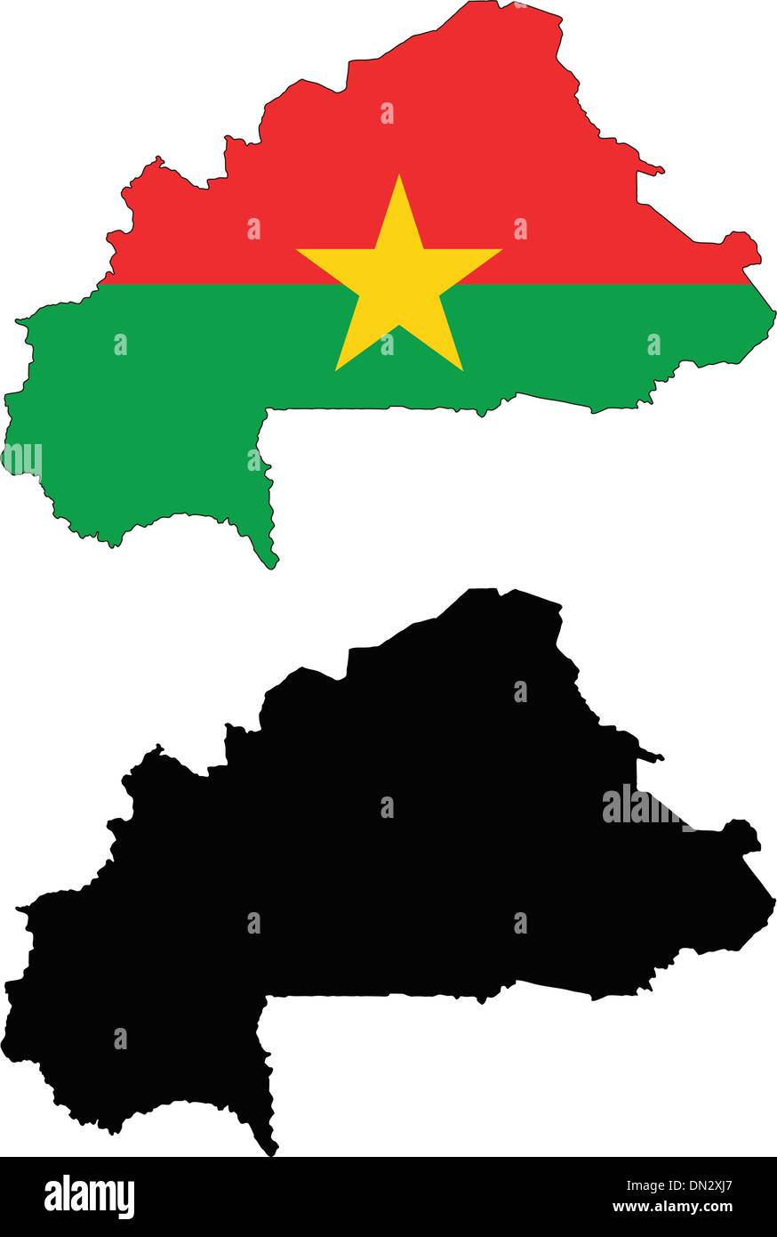 Burkina faso map vector vectors hi-res stock photography and images - Alamy