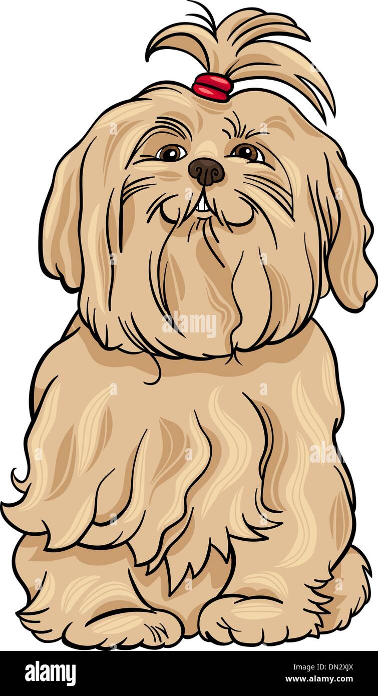 Maltese dog cartoon illustration hi-res stock photography and images ...