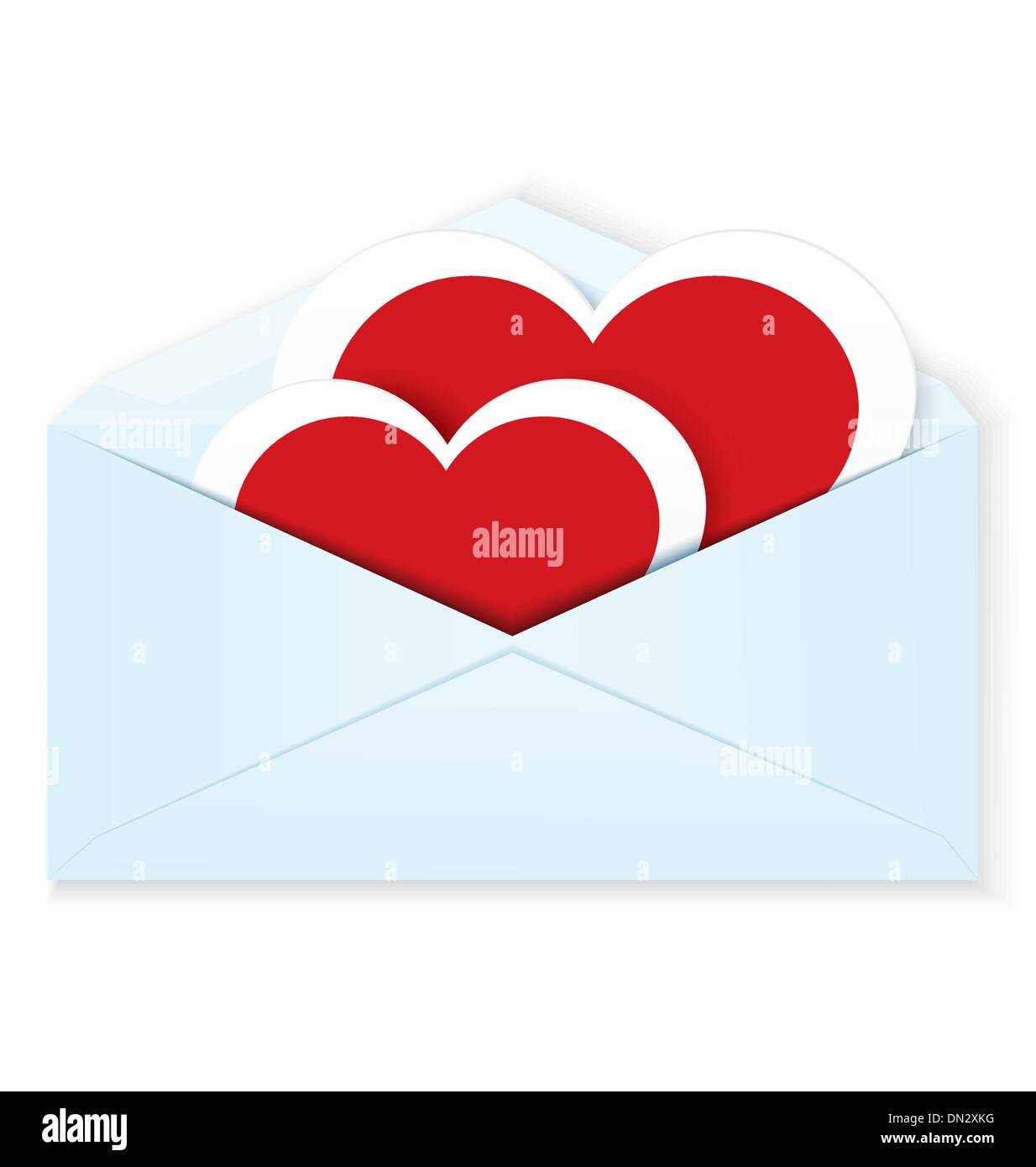 White paper craft envelope Stock Vector Images - Alamy