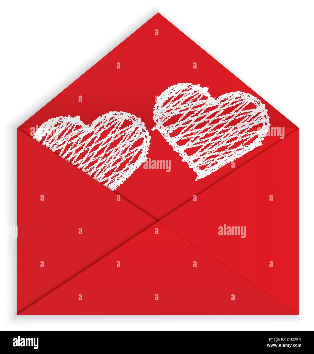 White paper craft envelope Stock Vector Images - Alamy