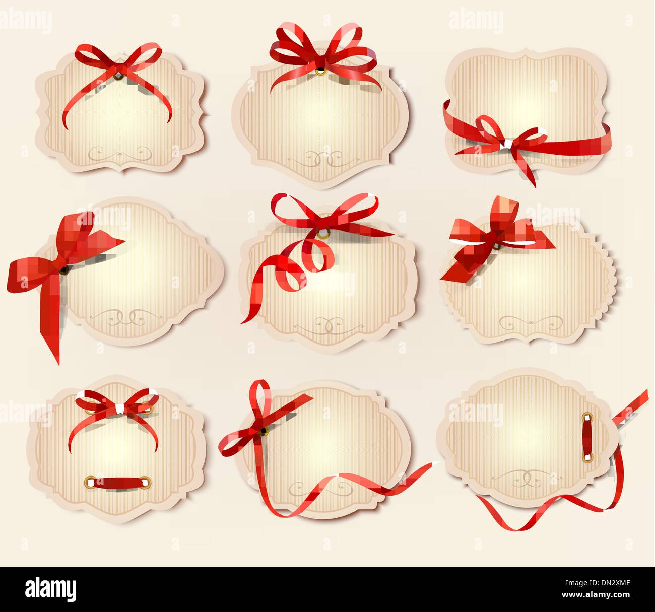 Silk labels Stock Vector Images - Alamy