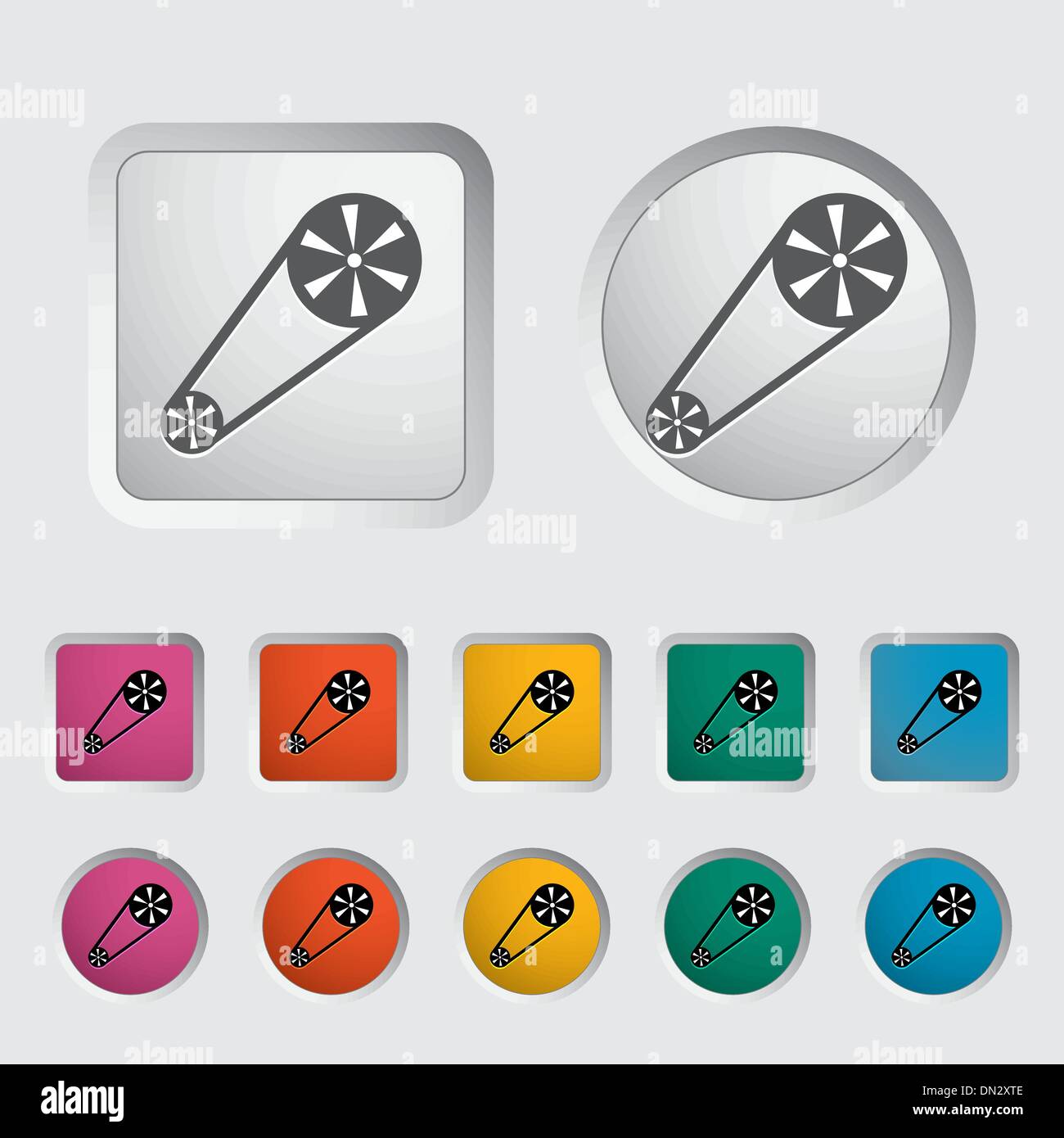 Car timing belt Stock Vector Images - Alamy