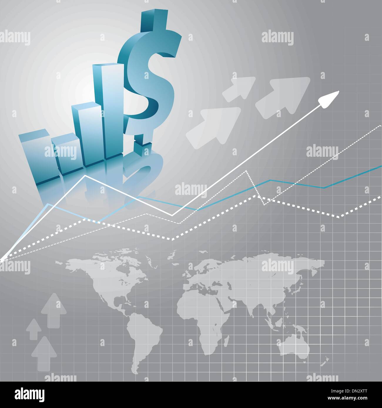 vector background with dollars Stock Vector Image & Art - Alamy