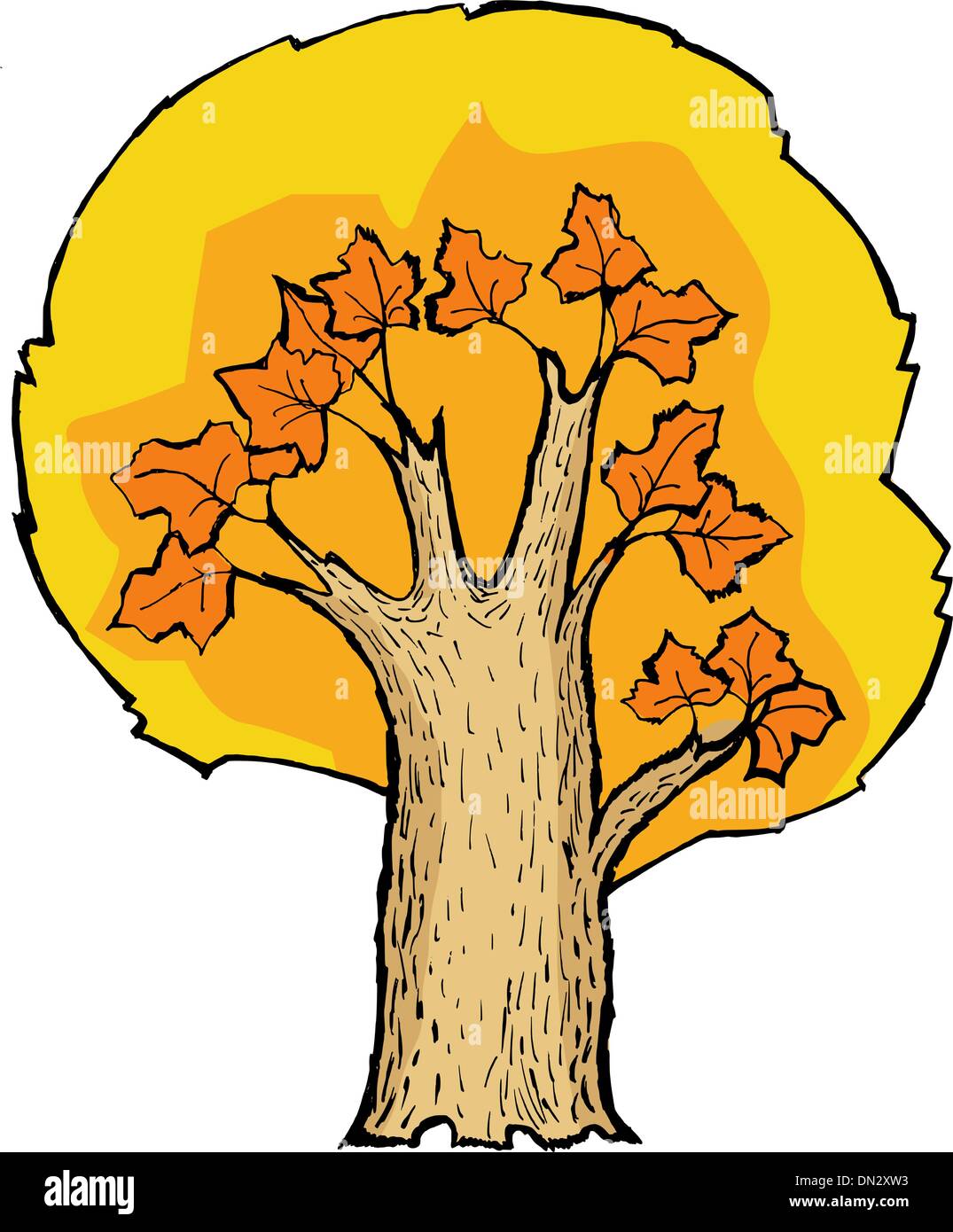 Colourful maple tree Stock Vector Images - Alamy