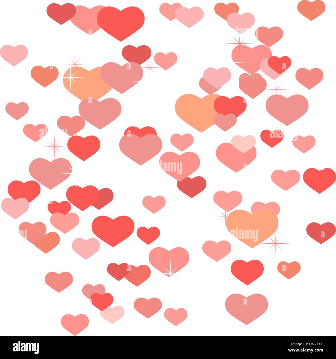 Abstract valentine background with hearts Stock Vector Image & Art - Alamy