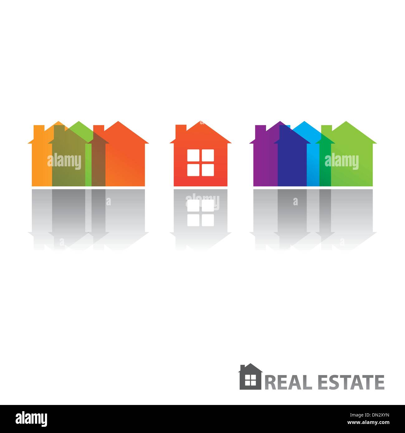 Real estate banner house Cut Out Stock Images & Pictures - Alamy