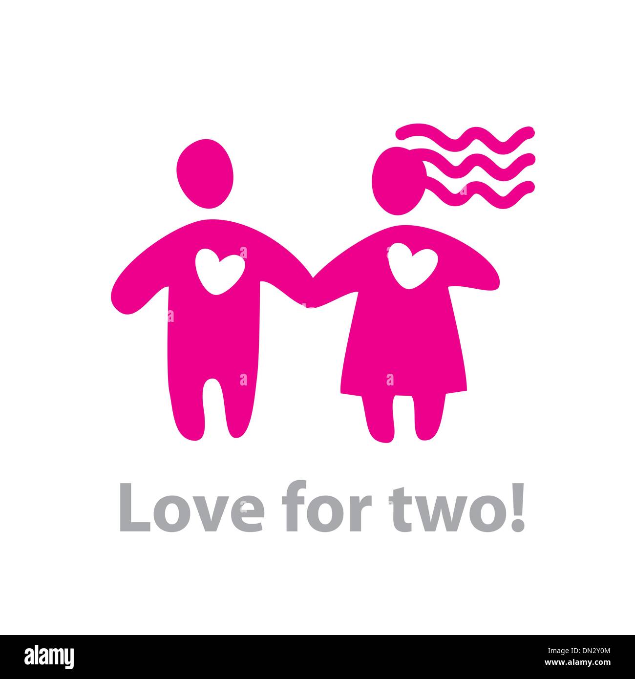 Love for two! Stock Vector Image & Art - Alamy