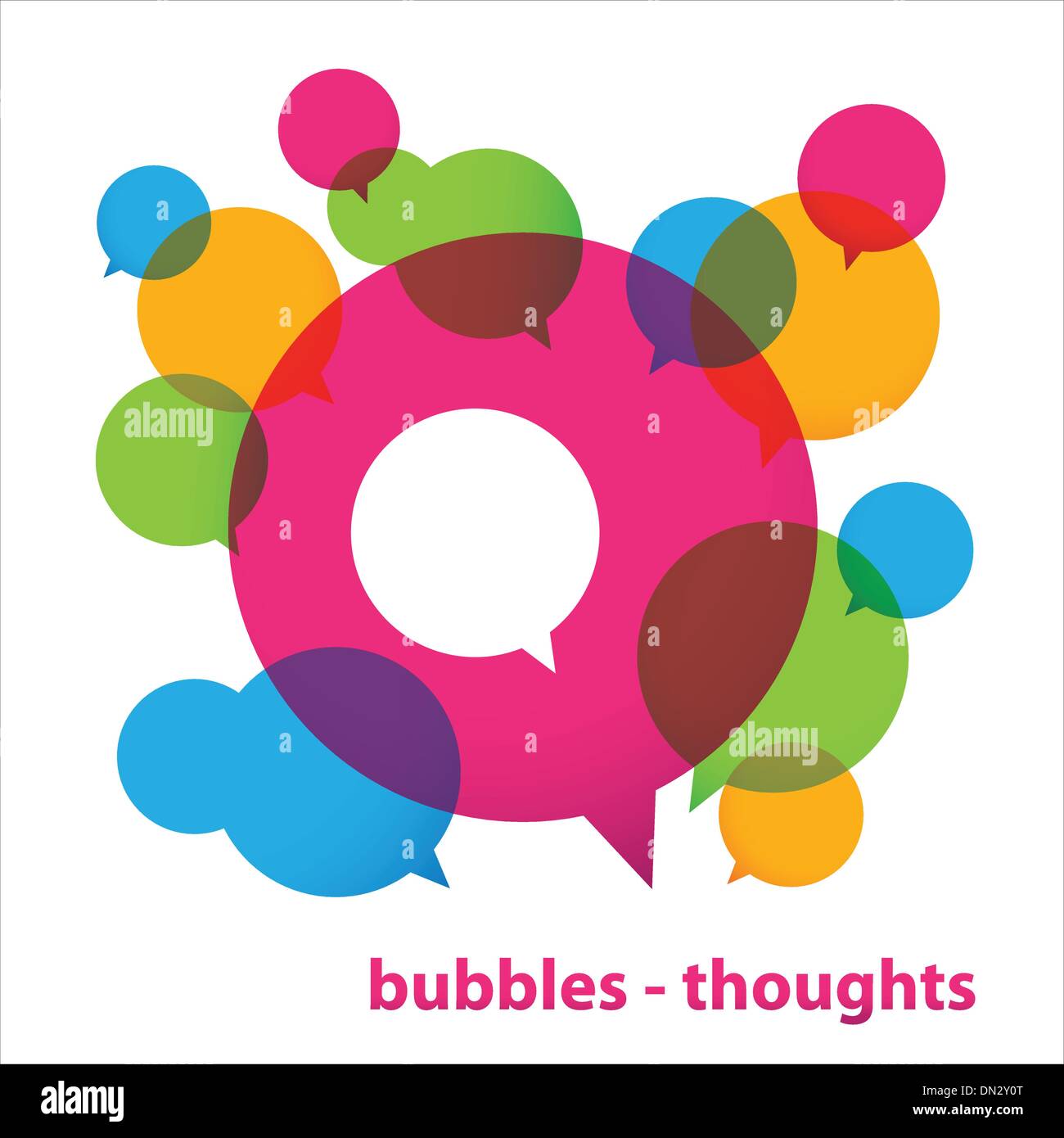 Talk bubbles dialog balloons Stock Vector Images - Alamy