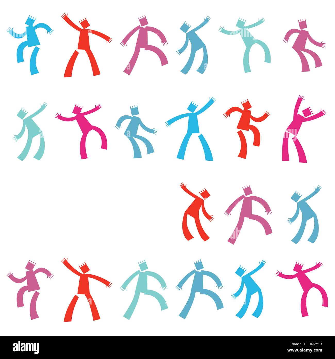 Dancing pattern Cut Out Stock Images & Pictures - Alamy
