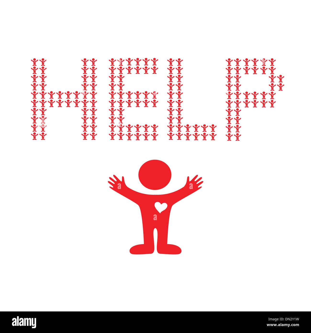 Peace help Stock Vector Images - Alamy