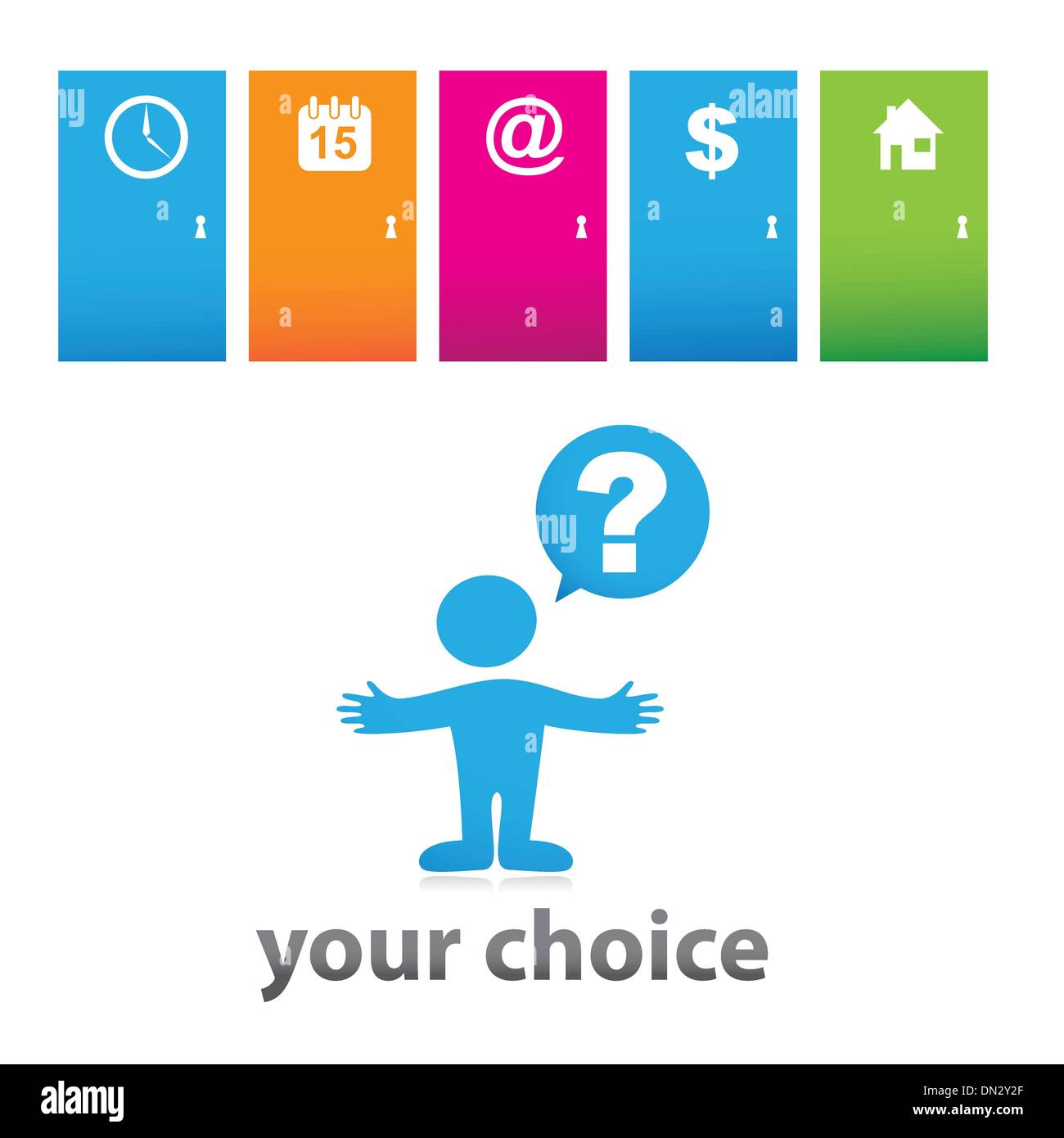 Choice action Stock Vector Images - Alamy