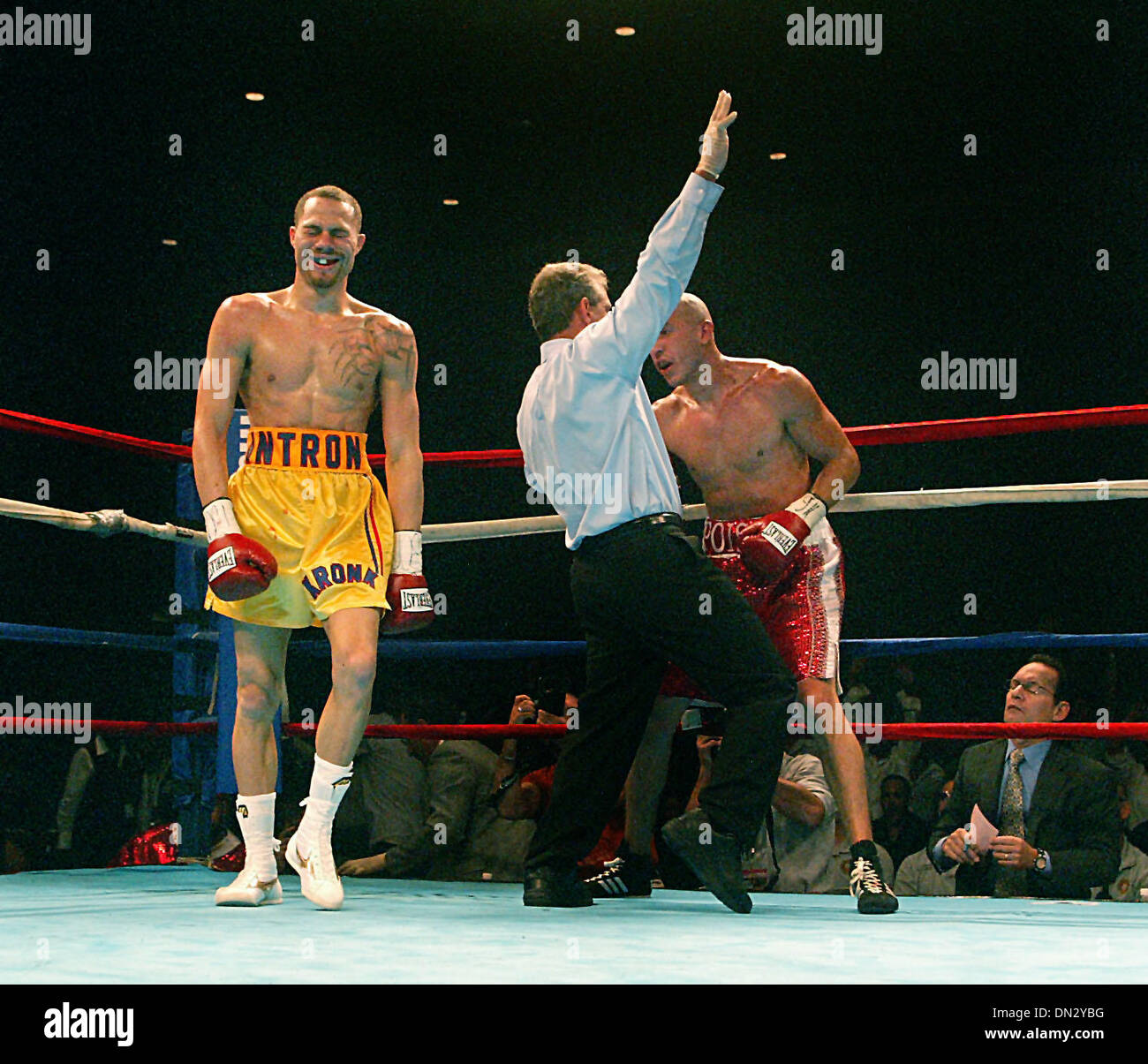 Oct 28, 2006; West Palm Beach, FL, USA; An elated KERMIT CINTRON walks ...