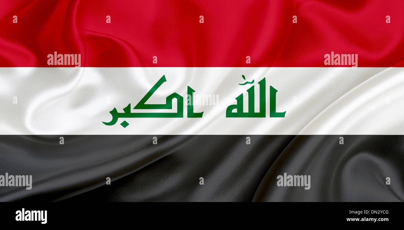 Iraq flag waving hi-res stock photography and images - Alamy