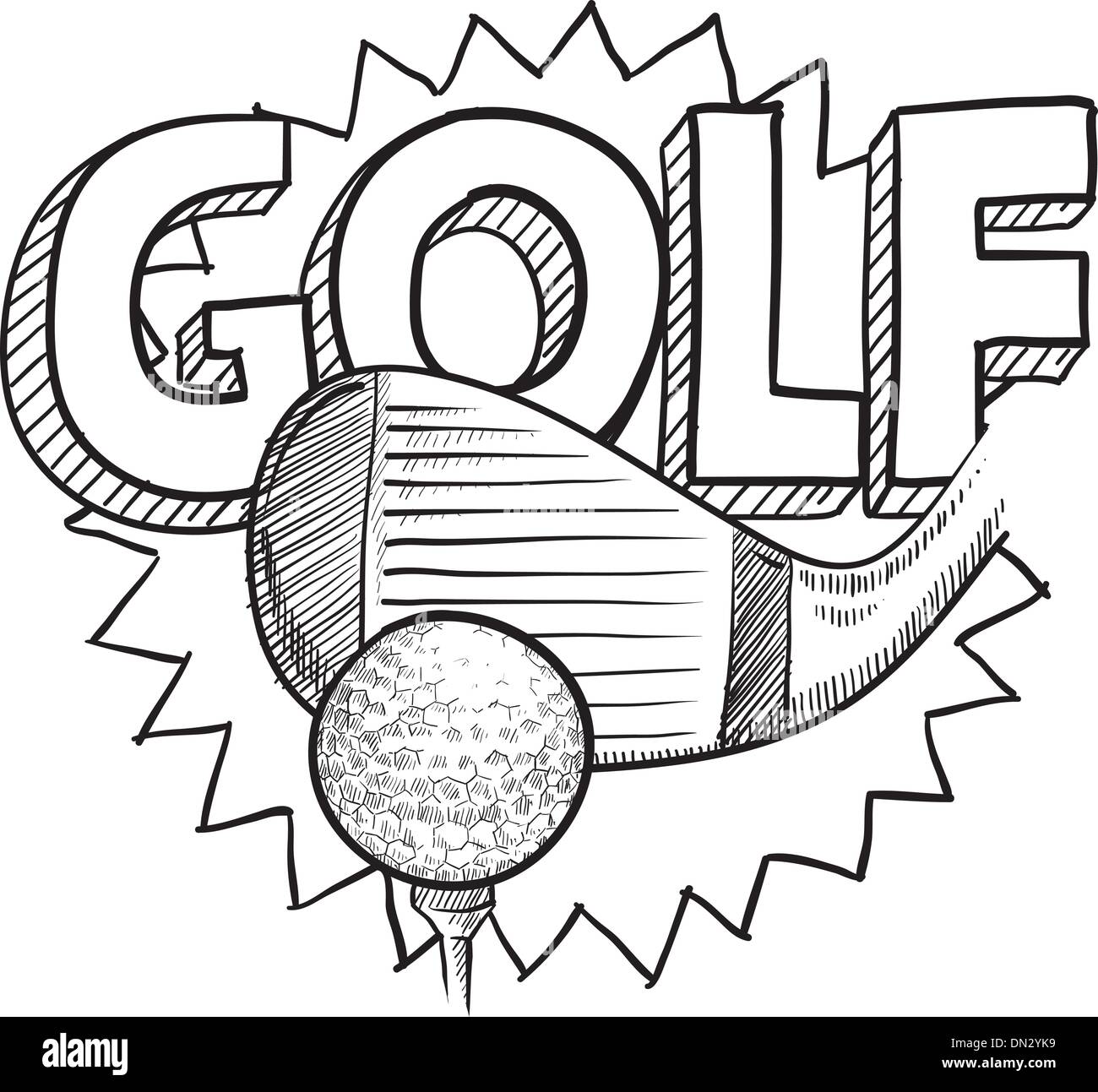 Dessin De Golf 19 500+ Terrain De Golf Stock Illustrations, Graphiques