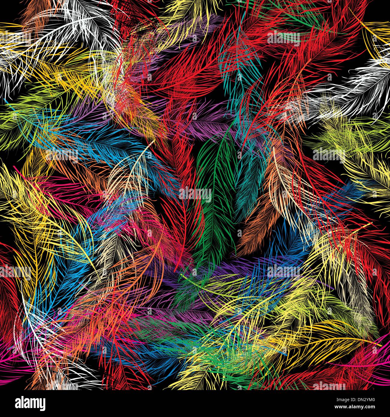 Dark feathers Stock Vector Images - Alamy