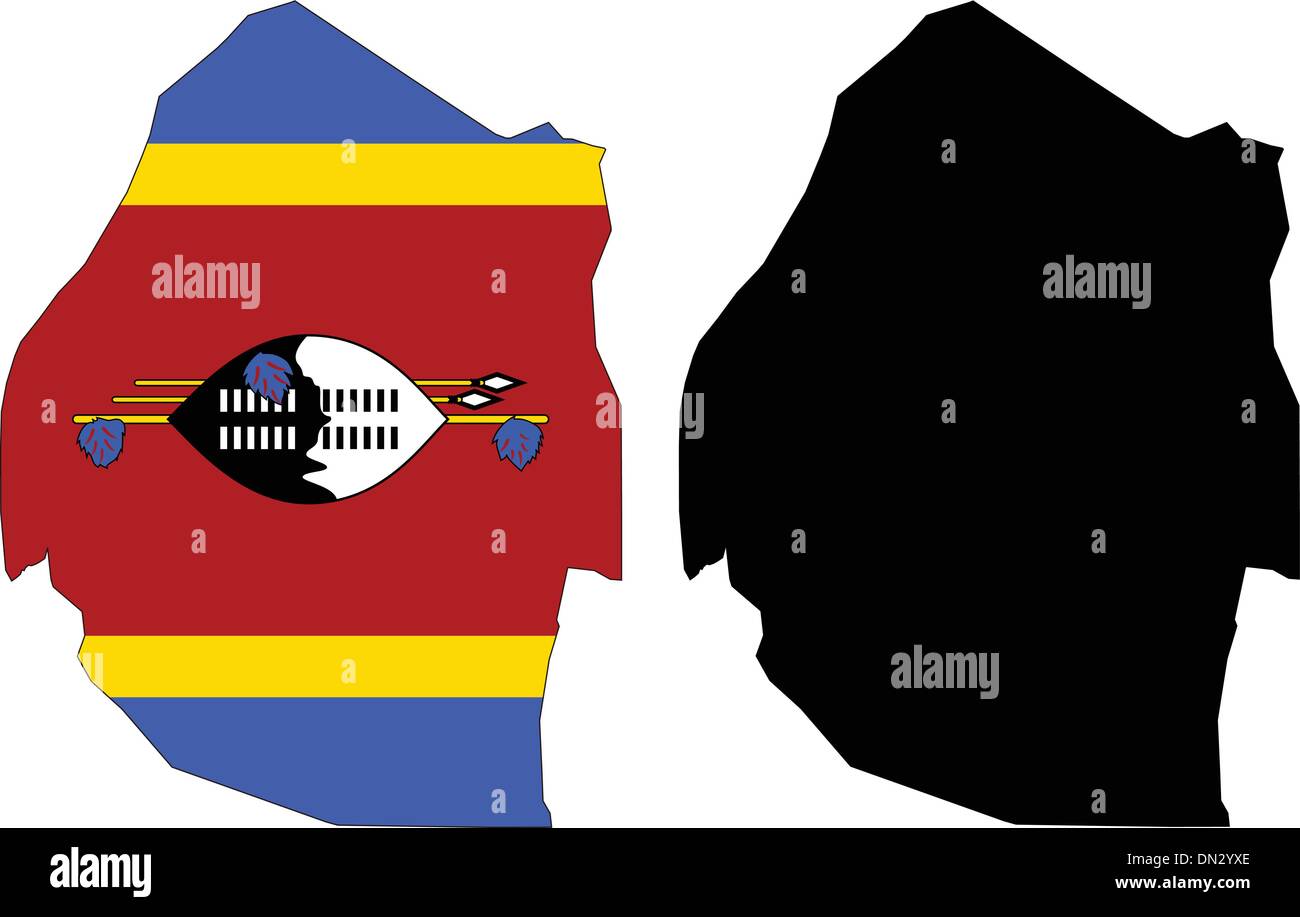 Map of swaziland Stock Vector Images - Alamy