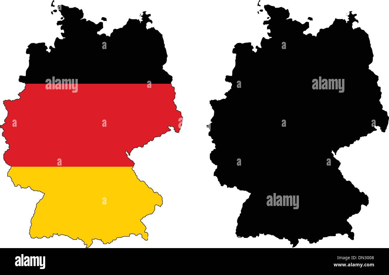 Germany flag outline Stock Vector Images - Alamy