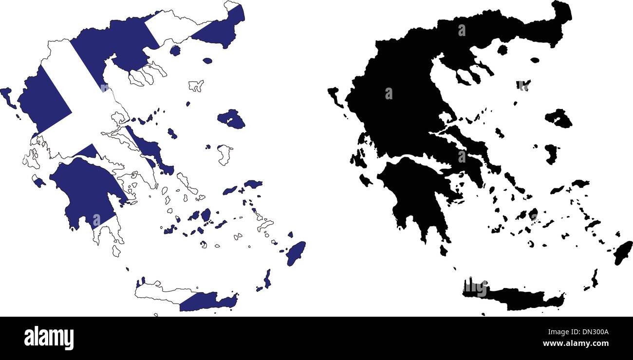 Europe map greece red Stock Vector Images - Alamy