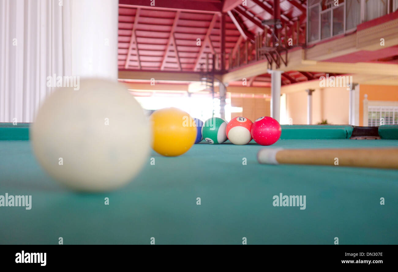 Pool table balls hi-res stock photography and images - Alamy