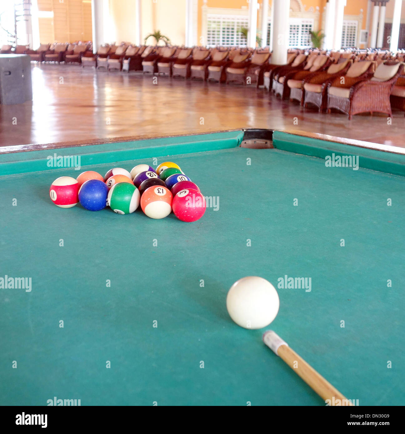 Pool table balls hi-res stock photography and images - Alamy