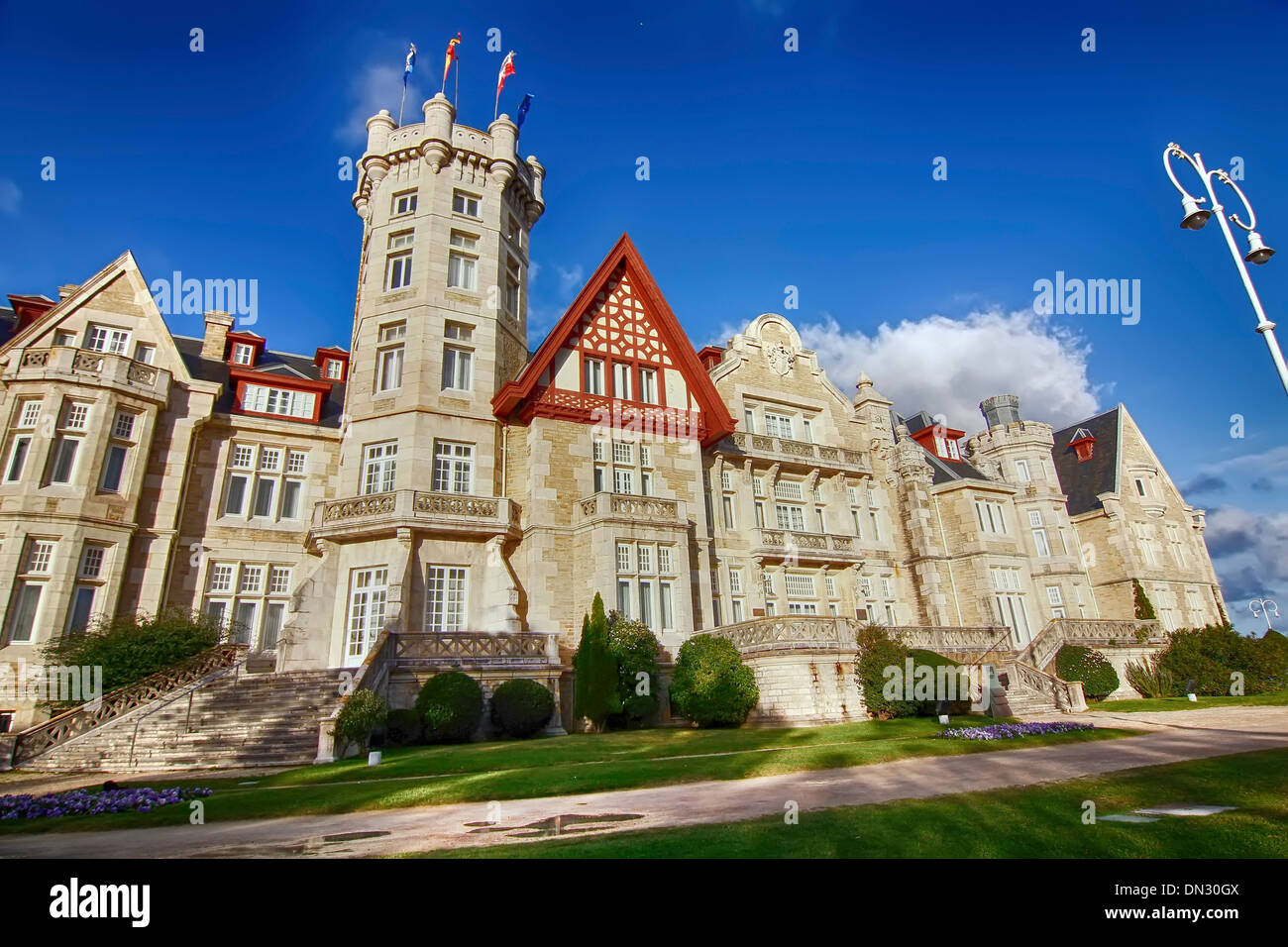Nice Magdalena Palace in Santander, Spain Stock Photo - Alamy