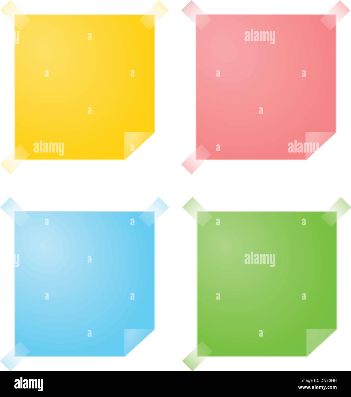 Multicolor paper notes Stock Vector Images - Alamy