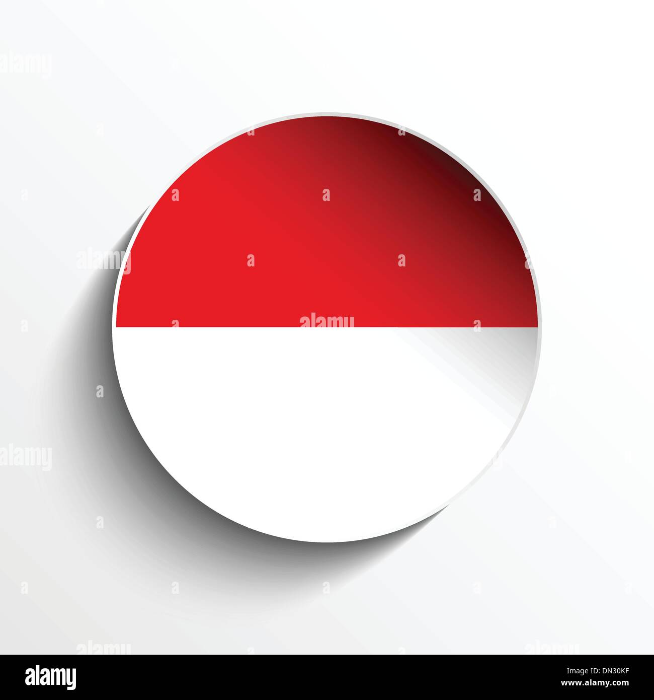 Monaco circle flag hi-res stock photography and images - Alamy