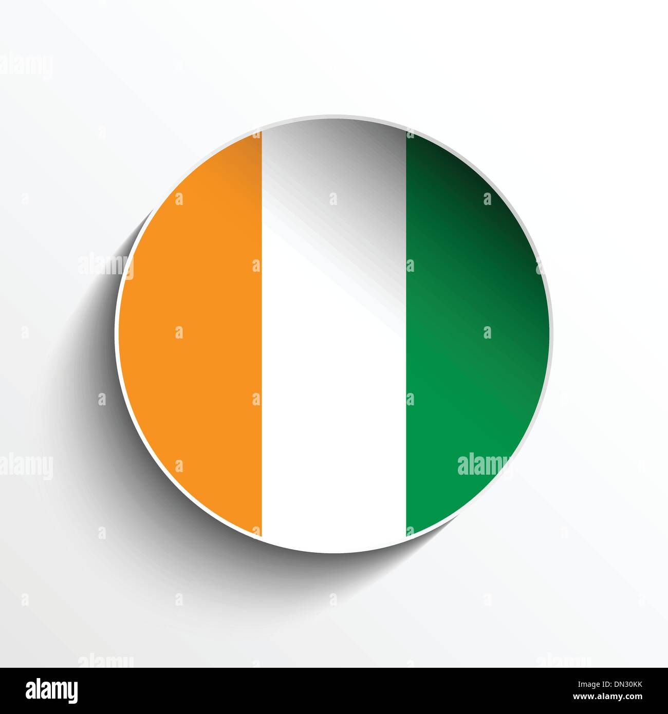 Ireland flag 3d circle Stock Vector Images - Alamy
