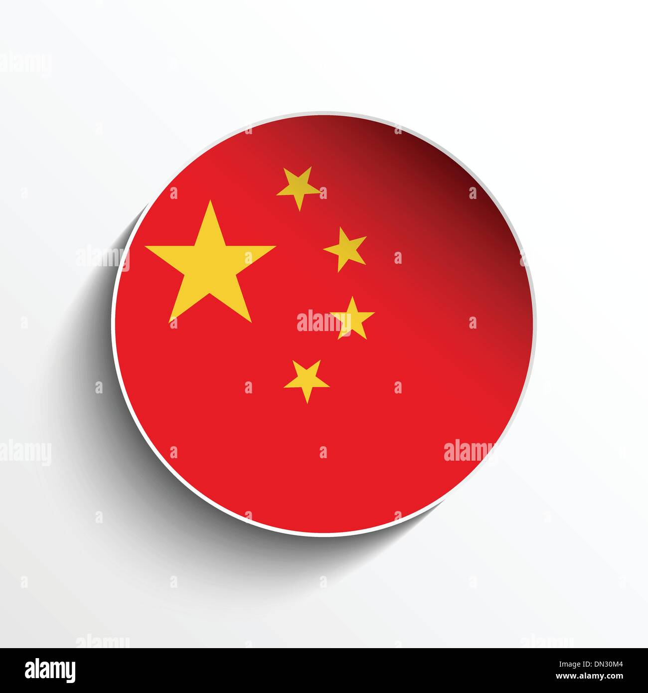 China national flag circle Stock Vector Images - Alamy