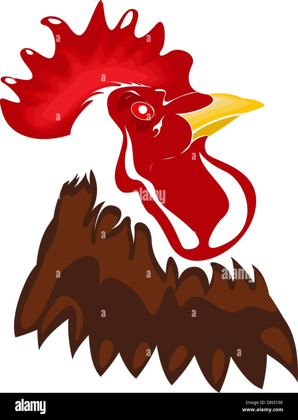 Rural rooster Stock Vector Images - Alamy