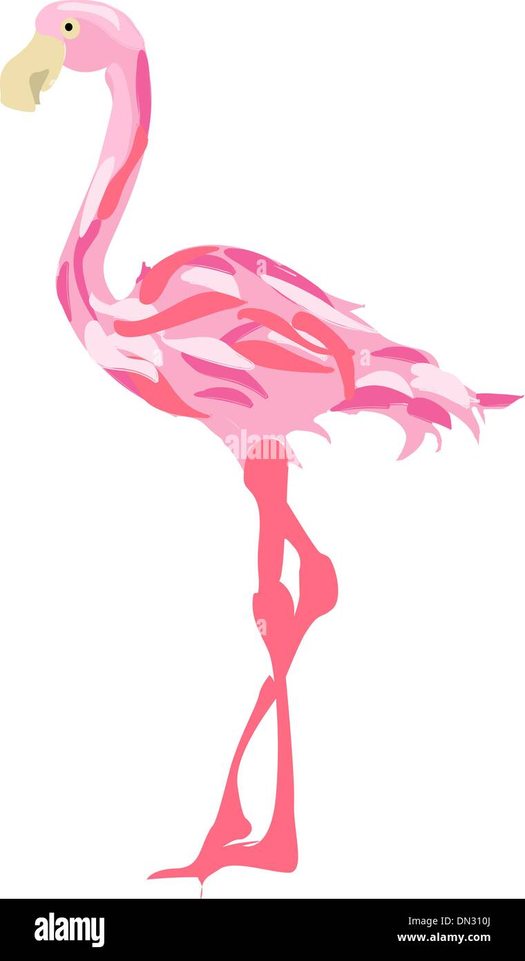Flamingo illustration hi-res stock photography and images - Alamy