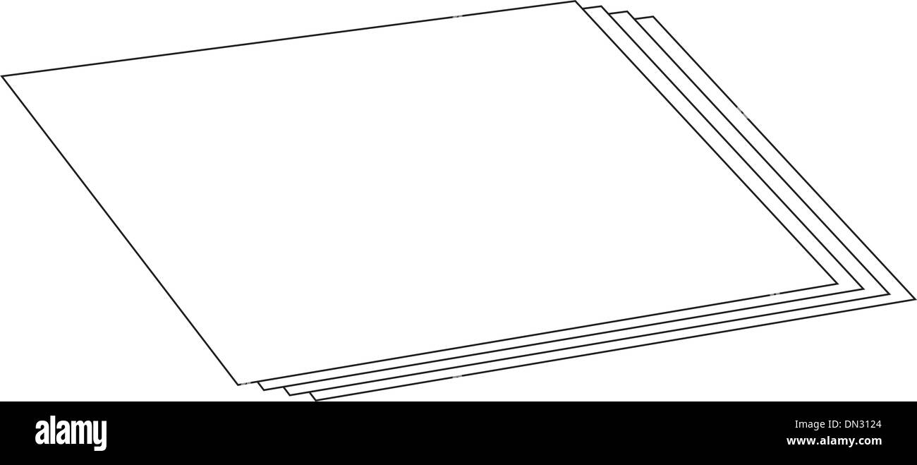 Torn paper edge rectangle Black and White Stock Photos & Images - Alamy