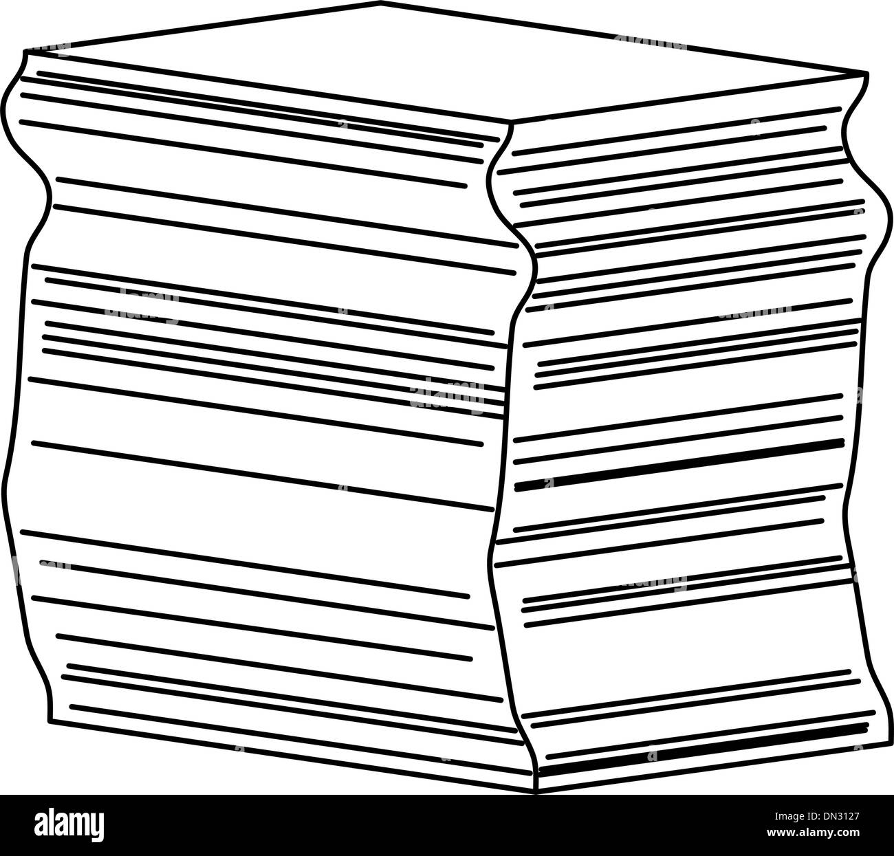 Torn paper edge rectangle Black and White Stock Photos & Images - Alamy