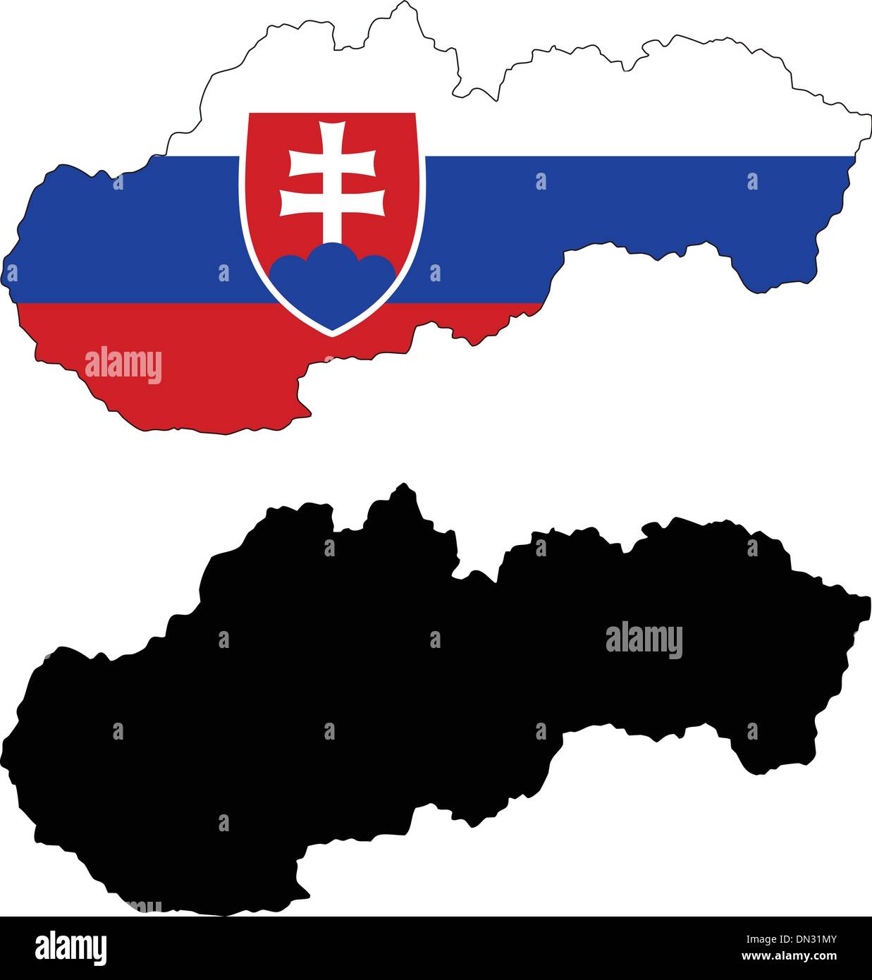 Slovakia drawing hi-res stock photography and images - Alamy