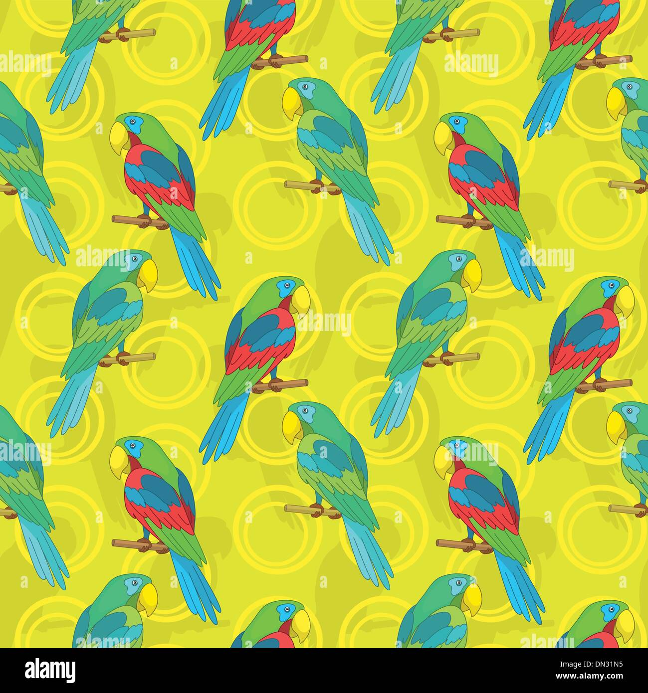 Parrots Stock Vector Images - Alamy