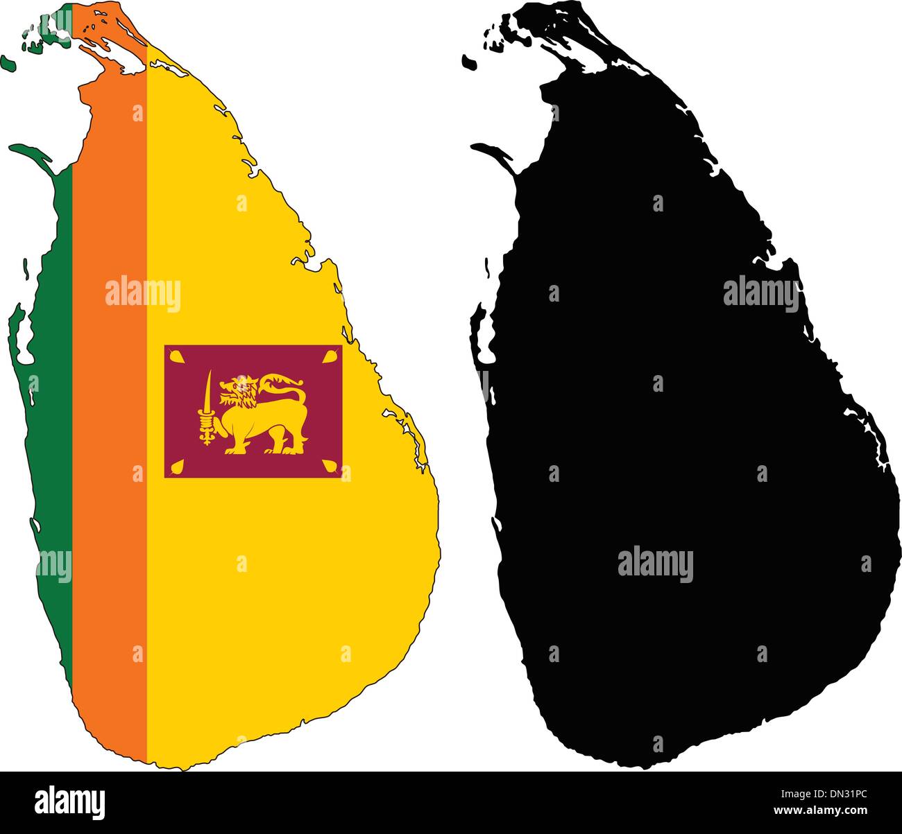 Sri Lanka Stock Vector Images - Alamy