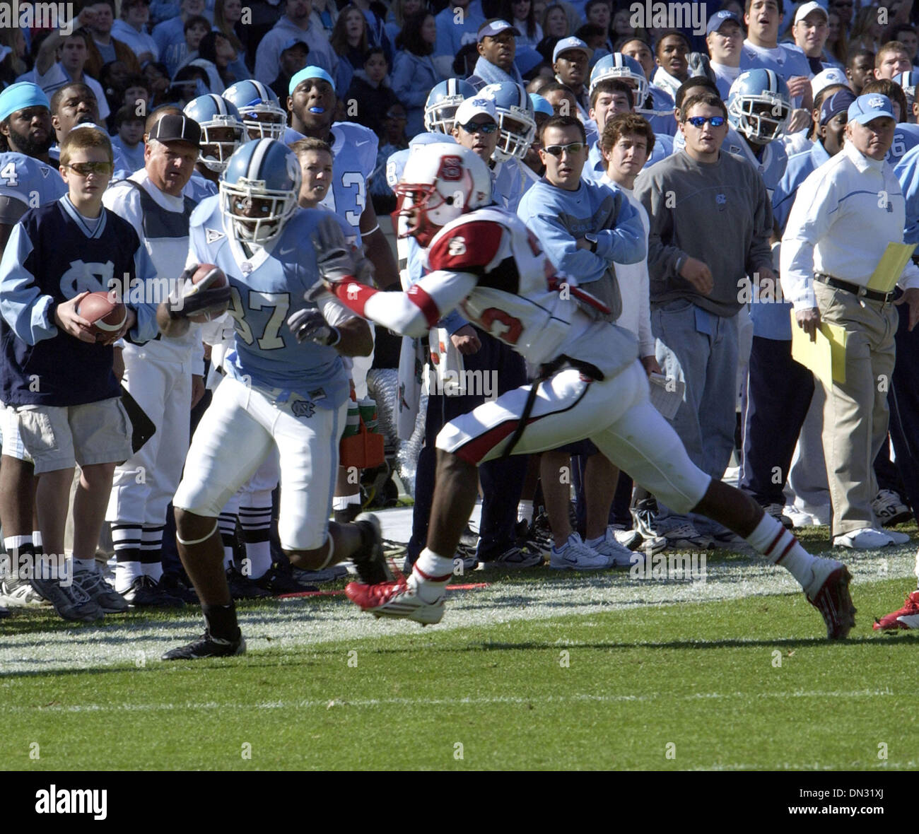 Nov 18, 2006; Chapel Hill, NC, USA; NCAA Football: Tarheel No, 19 WILL ...