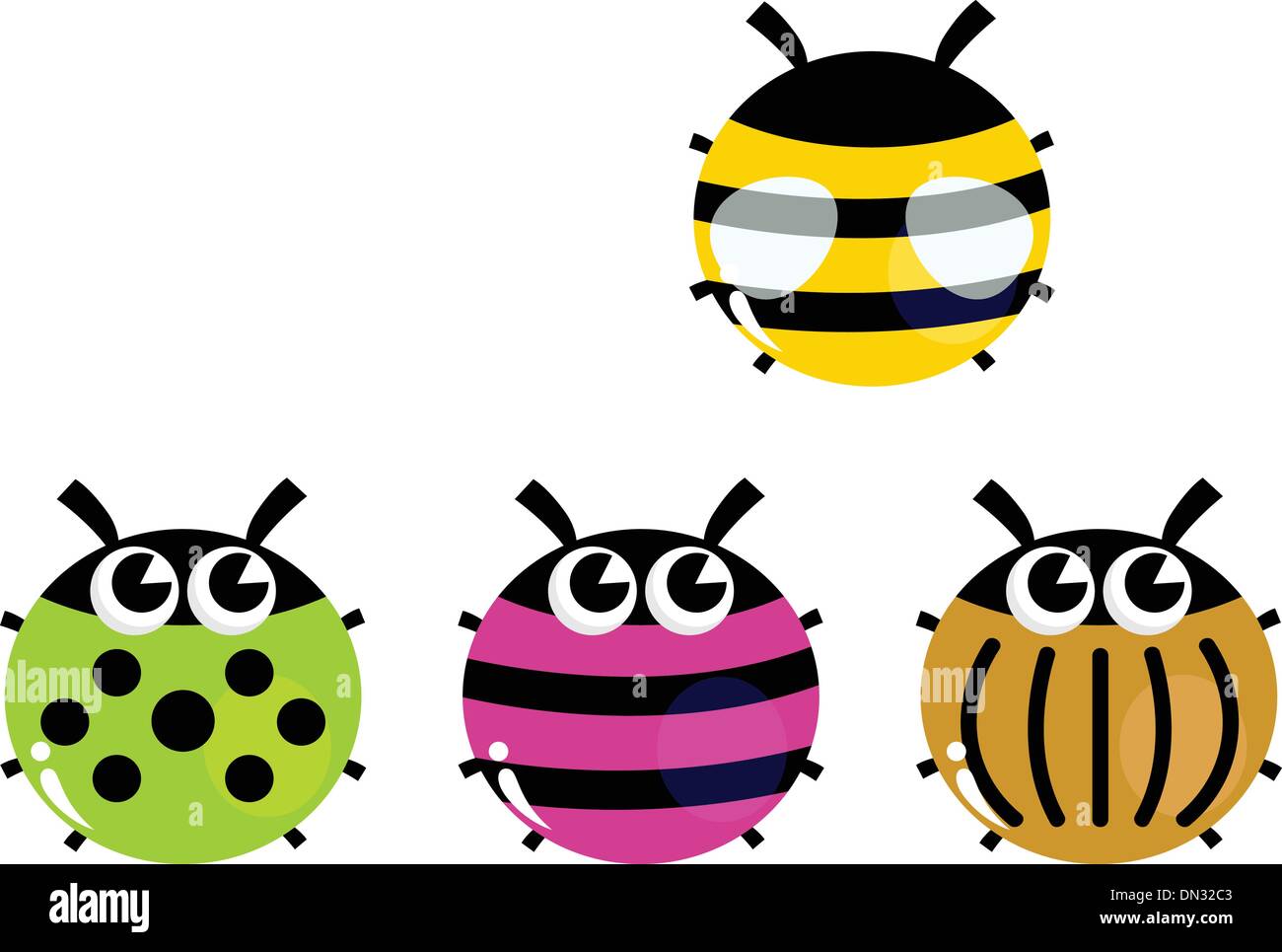 Cartoon insects hi-res stock photography and images - Alamy