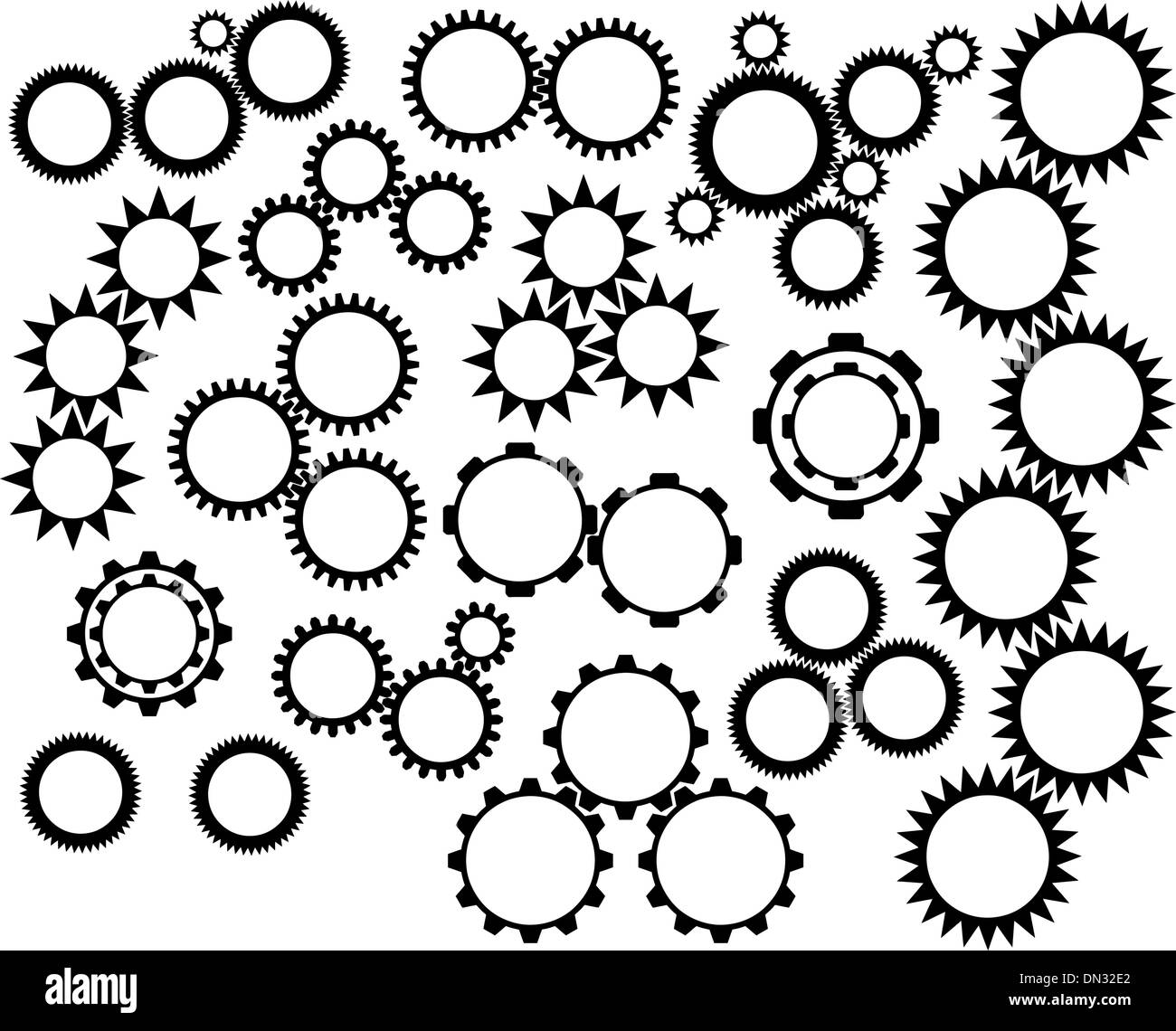 Solid wheels Stock Vector Images - Alamy
