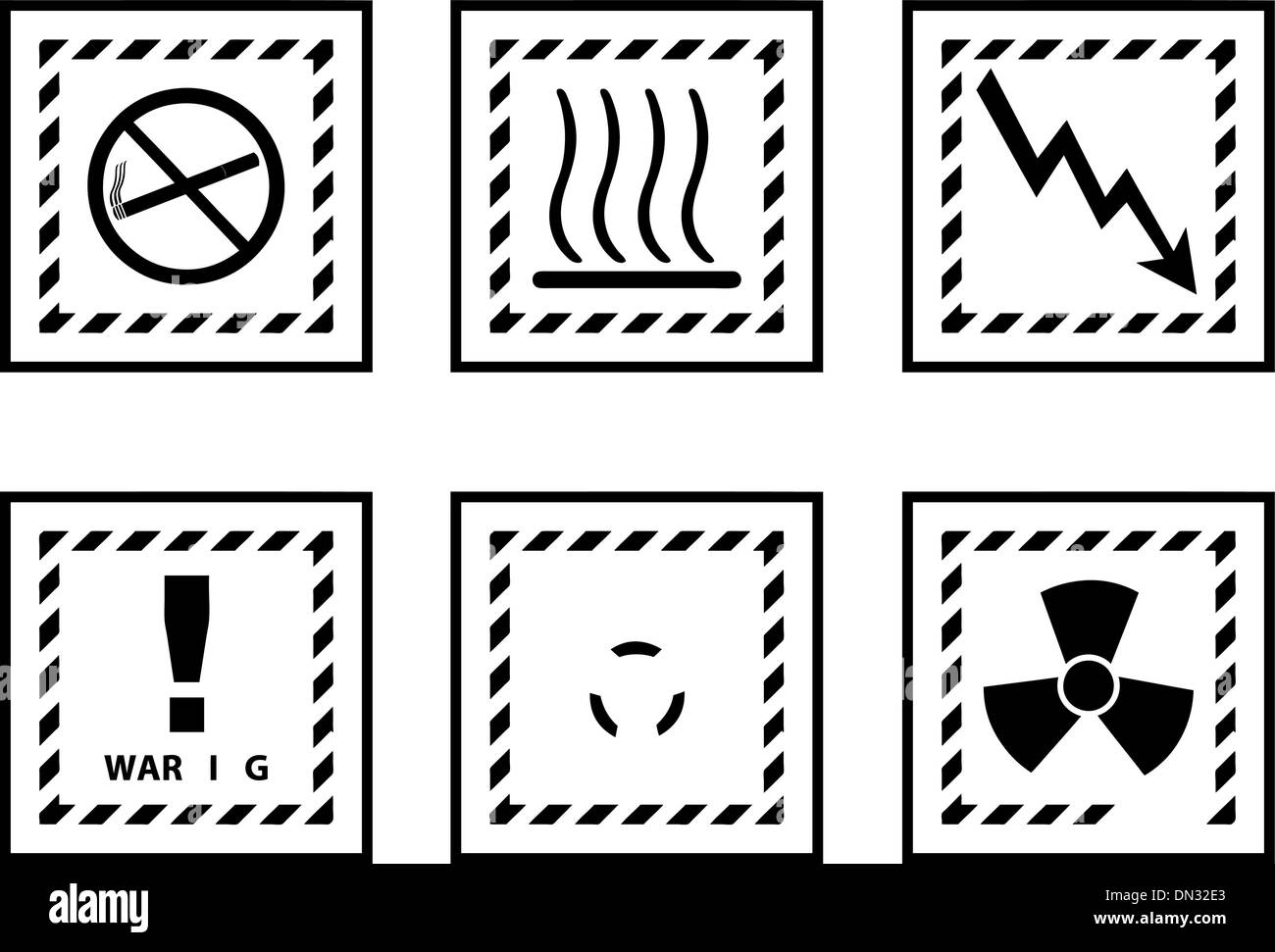 Warning forbidden signs Black and White Stock Photos & Images - Alamy