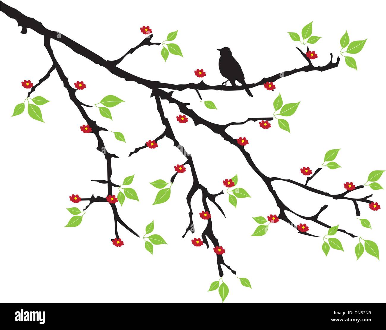 Branch detail Stock Vector Images - Alamy