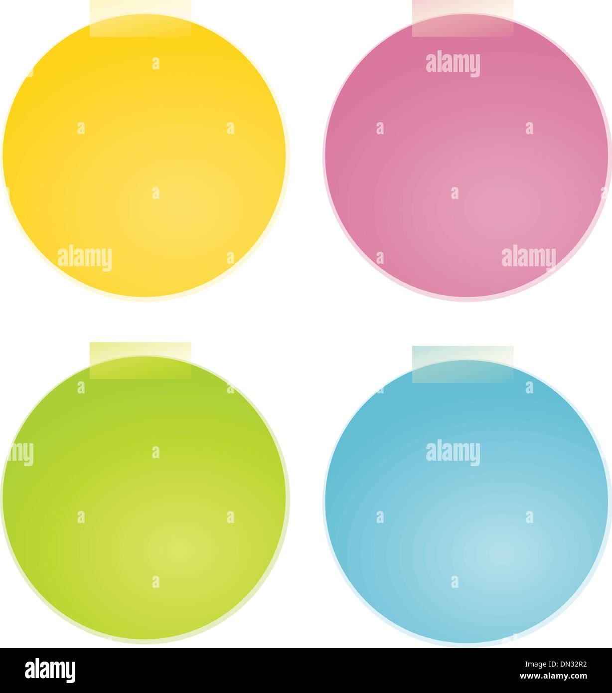 yellow and green paper notes Stock Vector Image & Art - Alamy