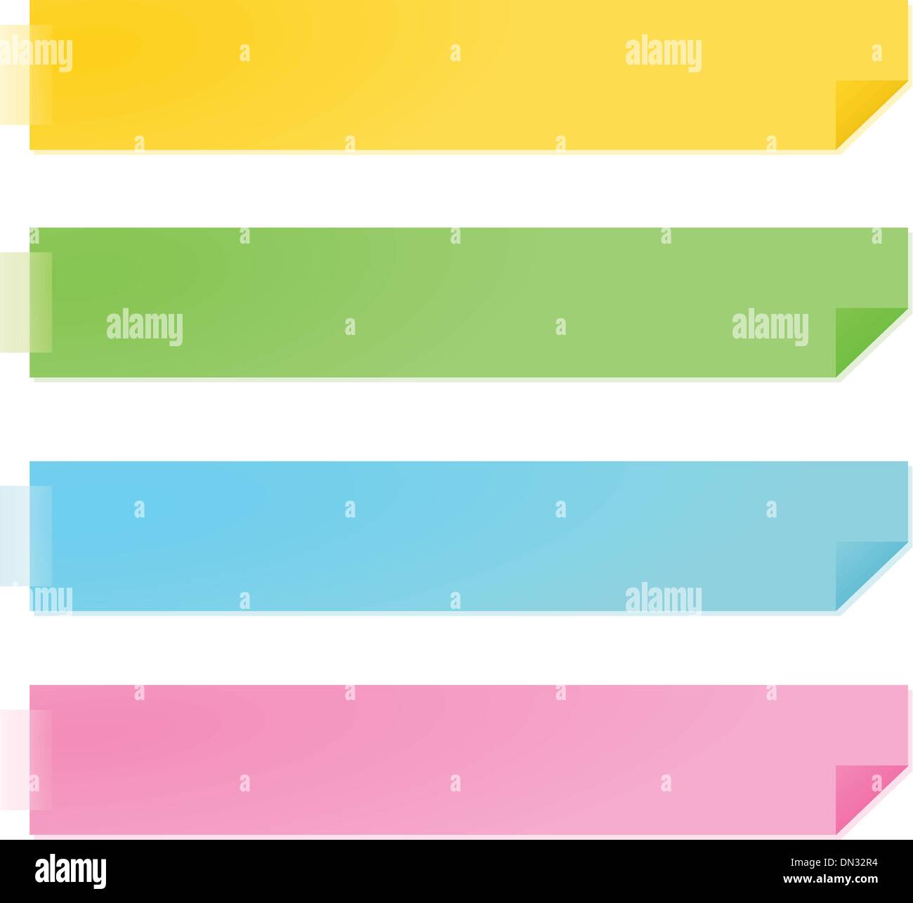 Green sticky notes Stock Vector Images - Alamy