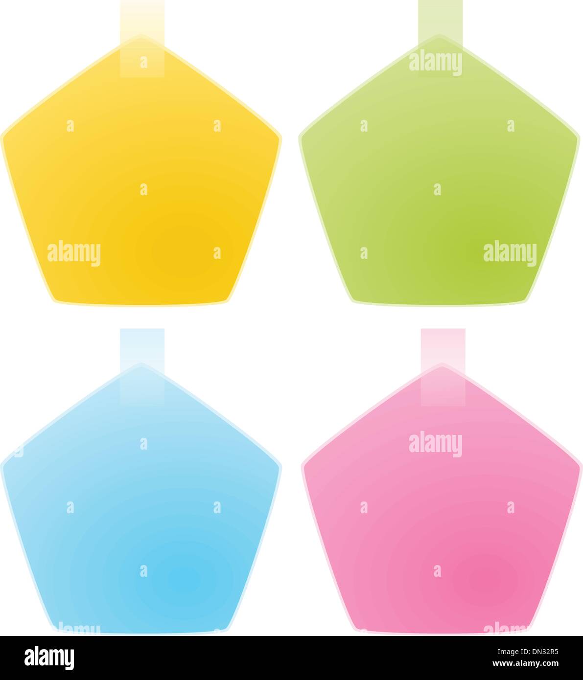 yellow and green paper notes Stock Vector Image & Art - Alamy