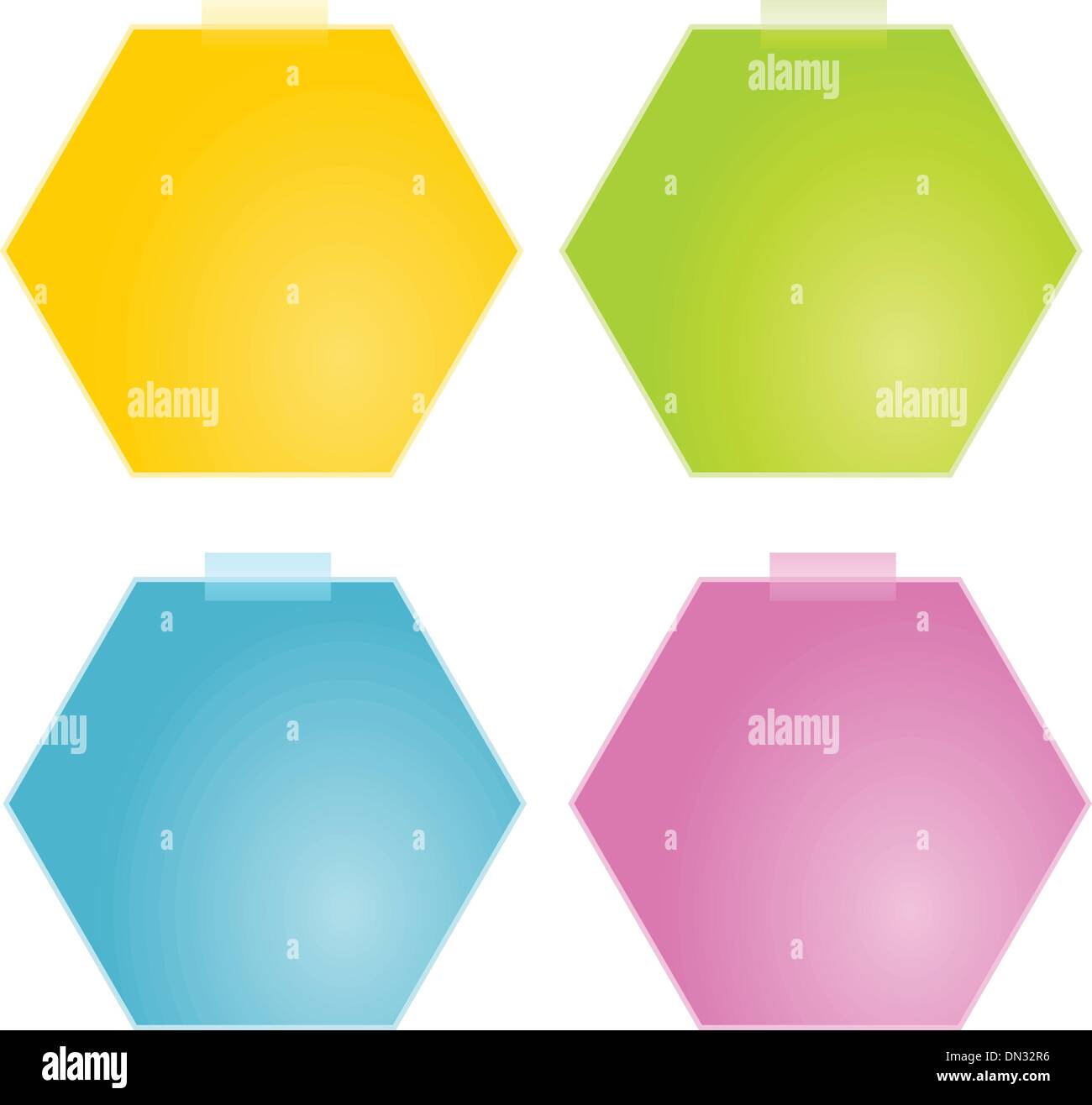 yellow and green paper notes Stock Vector Image & Art - Alamy