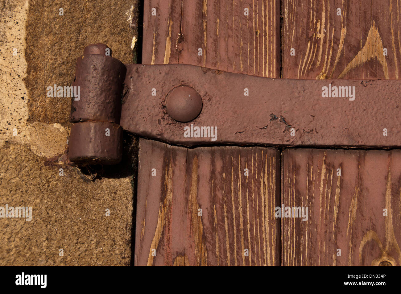 A close up of a weathered wooden door Stock Photo - Alamy