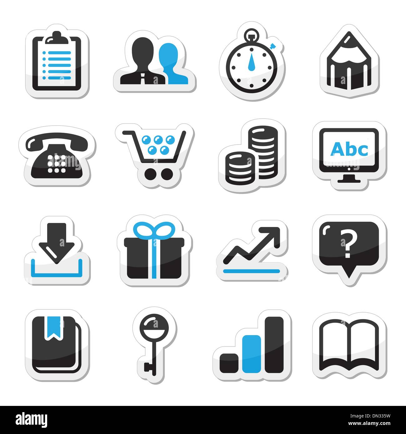 Web internet icons set - vector Stock Vector Image & Art - Alamy